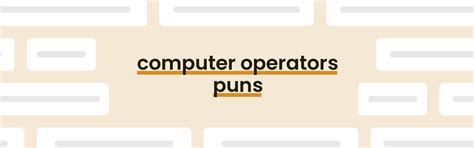 21 Best Computer Operators Puns For 2025 Updated May Punpress