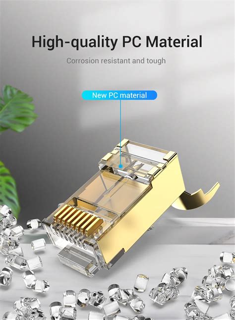 VENTION Cat8 FTP RJ45 Modular Plug IDH Fast Reliable