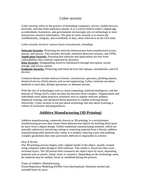 Cyber Security Pdf Computer Security Security