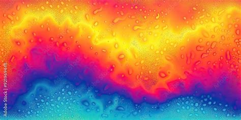 Retro Vibrant Gradient Background With Thermal Heatmap Effect Grain Texture And Liquid Fluid
