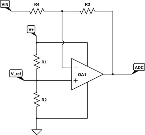 Operational Amplifier Floating Open Input On Summing Electrical Engineering Stack Exchange