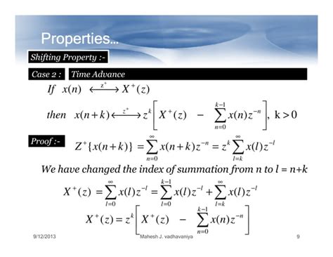 One Sided Z Transform Pdf