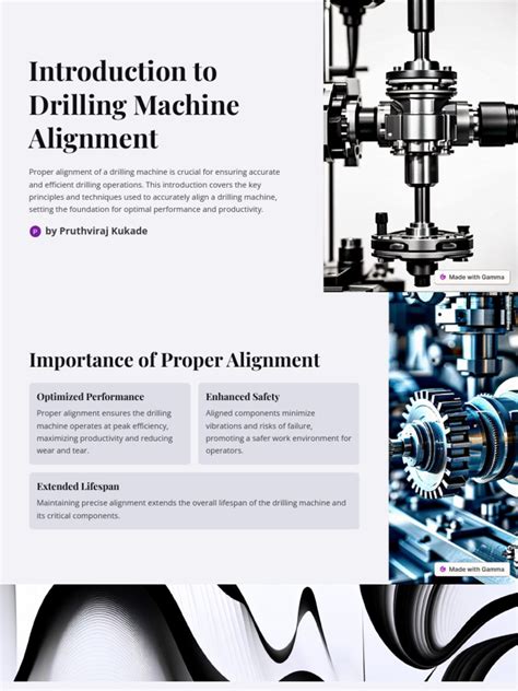 Introduction To Drilling Machine Alignment Pdf Drilling Drill