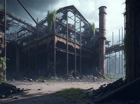 Download Ai Generated Building Abandoned Royalty Free Stock