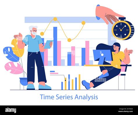 Time Series Analysis Concept Professionals Analyze And Forecast Data