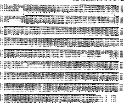 Figure 2 From Cloning And Sequence Determination Of The