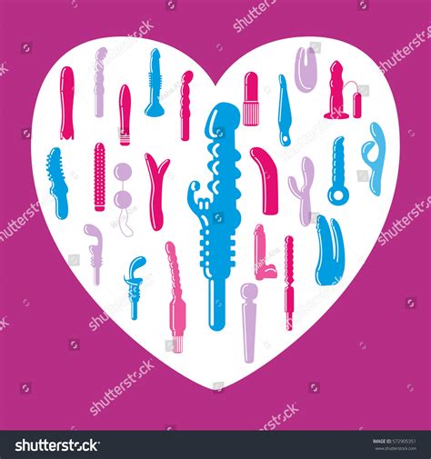 Adult Sex Toys Silhouettes Different Types Stock Vector Royalty Free 572905351 Shutterstock
