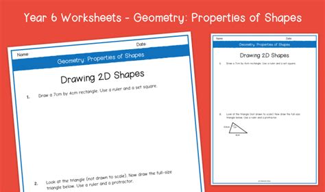 Year 6 Drawing 2d Shapes Worksheets Ks2 Geometry Properties Of Shapes Primary Maths