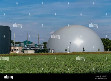 Biogas Plant Large Buffer Storage For Hot Water For Intermediate Energy Storage Dome Shaped