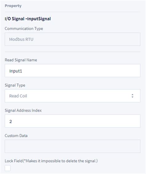 Modbus Type Modbus Type