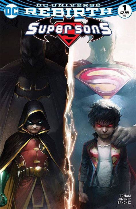Super Sons 1 Francesco Mattina Colour Variant Cover Dc Rebirth 7 Ate
