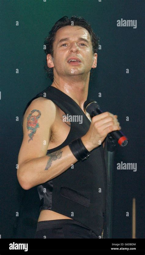 Dave Gahan Lead Singer Of Depeche Mode Performing A Solo Set On The