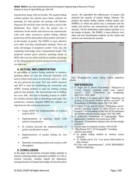 Prevention Of Packet Hiding Methods In Selective Jamming Attack