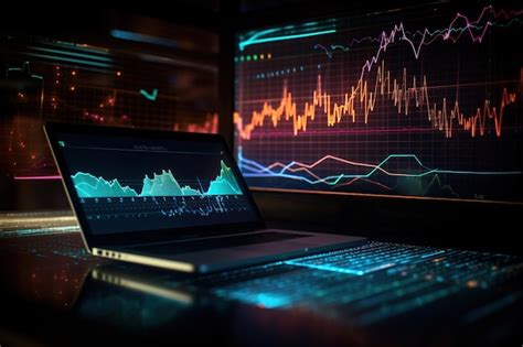 Premium Photo Financial Technology Kpi Dashboard On Virtual Screen Big Data Analytics