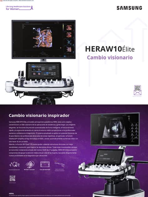 Hera W10 Elite V1 03 Catalogo Español Pdf Ultrasonido Inteligencia Artificial