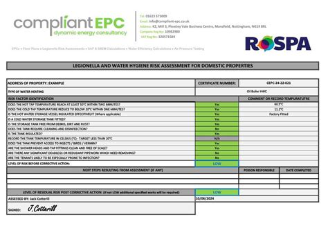 Legionella Risk Assessment Legionella Risk Assessment Everything You