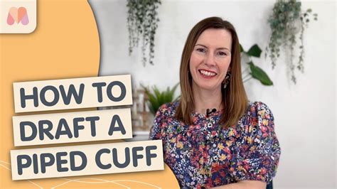 How To Pattern Draft Sleeves Drafting A Piped Cuff Youtube