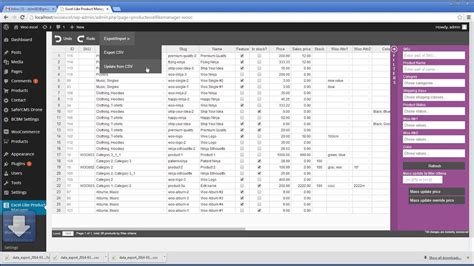 Woo Excel Like Product Manager For Woocommerce And Wp E Commerce Youtube