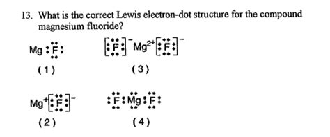 Lewis Dot Diagram For Magnesium Fluoride