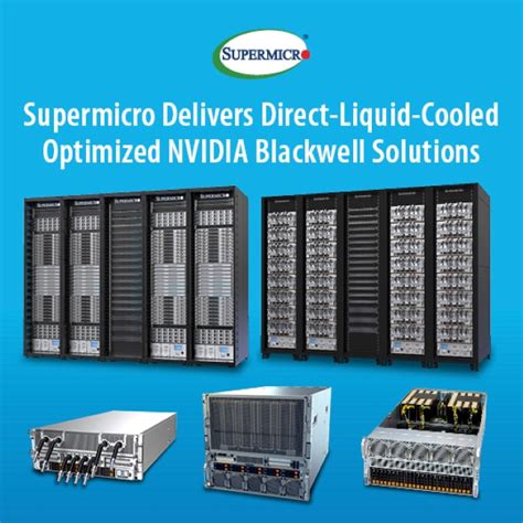Supermicro 推出直接液冷最佳化的 Nvidia Blackwell 解決方案 T客邦