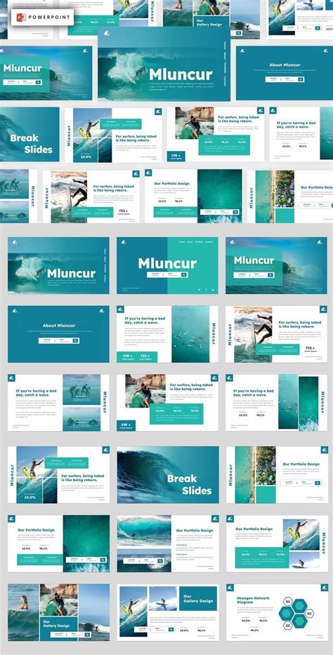 Creative Surfing Powerpoint Presentation Template Creative Powerpoint