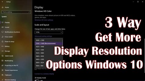 Get More Display Resolution Options Windows 10 3 Ways How To Youtube Get More Display Resolution Options Windows 10 3 Ways How To Youtube