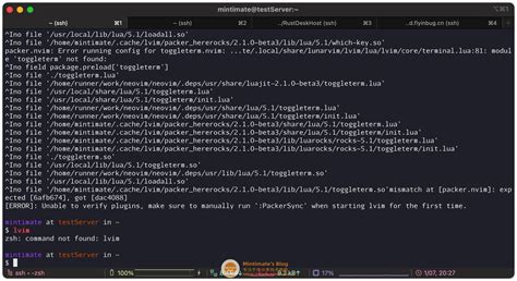 Linux上配置lunarvim：快速初始化neovim，让你的文本编辑更加清爽和强大 雨月空间站