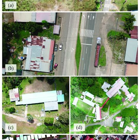Images Taken With The Drone Of Gis Elements A Intersection Between A