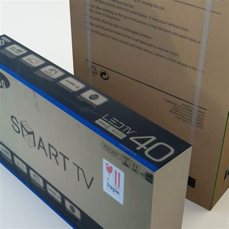 골판지 상자 세트 3d 모델 10 Max Fbx Free3d