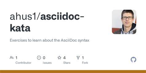Github Ahus1asciidoc Kata Exercises To Learn About The Asciidoc Syntax Github Ahus1asciidoc Kata Exercises To Learn About The Asciidoc Syntax