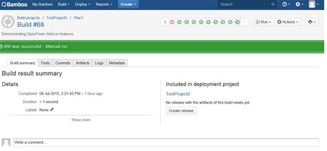 Atlassian Bamboo Spiradocs
