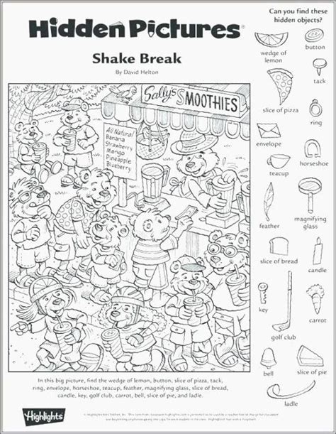 Printable Hidden Pictures For Middle School