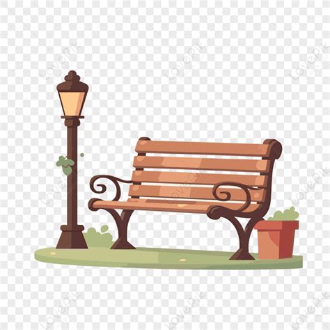 램프 포스트 만화 옆에 앉아있는 나무 공원 벤치 클립 아트 공원 벤치 클립 아트 벡터 Png 일러스트 무료 다운로드 Lovepik