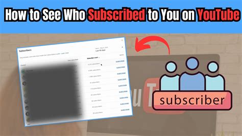 How To See Who Subscribed To You On Youtube Simple Tutorial Youtube