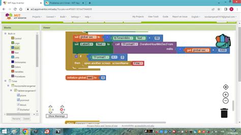 problema con il timer mit app inventor help mit app inventor community