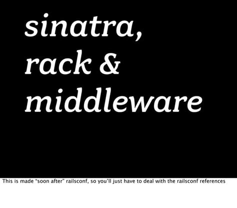 Sinatra Rack And Middleware Ppt