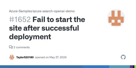 Fail To Start The Site After Successful Deployment Issue Azure Samples Azure Search