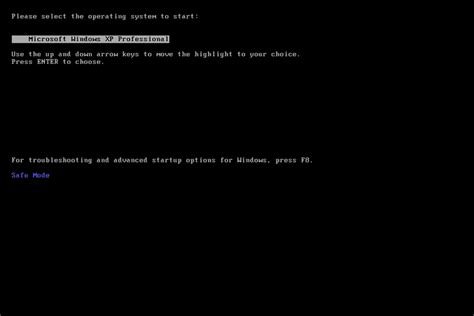 How To Start Windows XP In Safe Mode