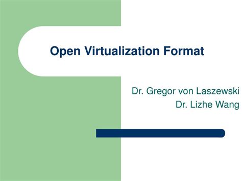 Ppt Open Virtualization Format Powerpoint Presentation Free Download