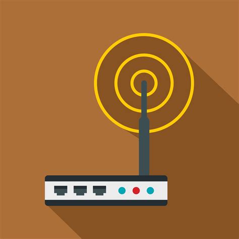 Wifi Router Icon Flat Style Vector Art At Vecteezy
