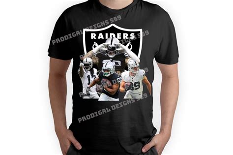 Maxx Crosby Devante Adams Zamir White And Brock Bowers Svg And Png Files Etsy