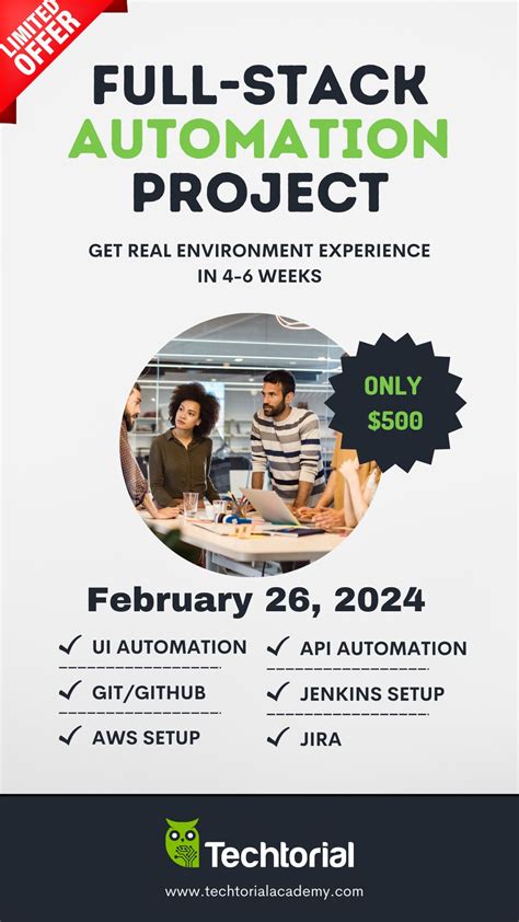 Techtorial On Linkedin Introducing Our Full Stack Automation Project Starting February 26 Dive