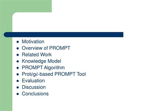 ppt prompt algorithm and tool for automated ontology merging and