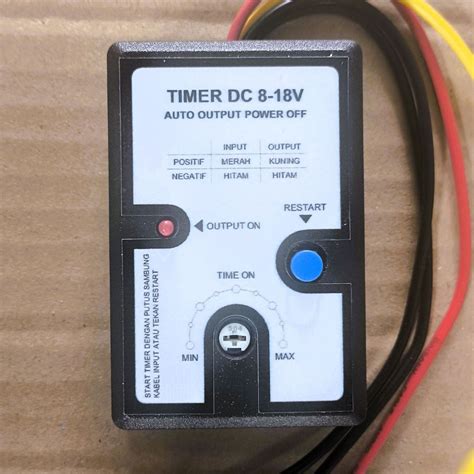 Jual Timer Switch Dc 12v Saklar Pewaktu Otomatis Switching Off Dc 8 18v Waktu Nyala Bisa Diatur