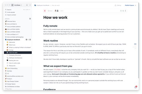 Process Documentation And SOPs Archbee