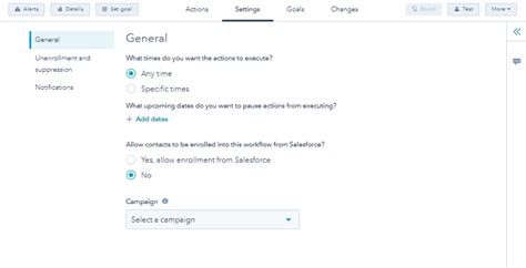 Manage Workflow Settings