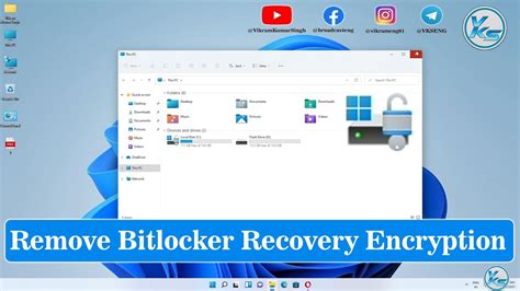 How To Remove Bitlocker Recovery Encryption From Windows 11 Youtube