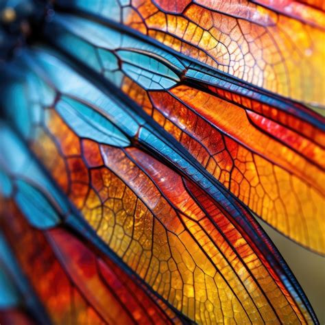Premium Ai Image Detailed Closeup Of A Dragonfly Wing