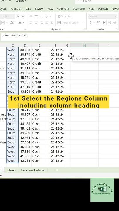 Master The Groupby Function In Excel Quick Tutorial Excel Viralshort Viralshort2025