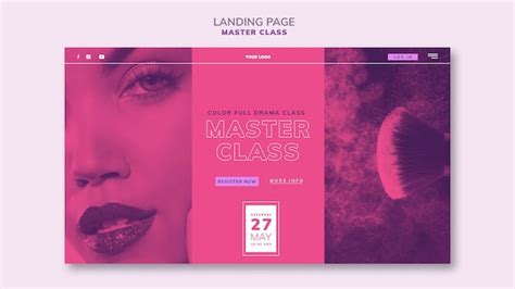 Free Psd Poster Template For Masterclass